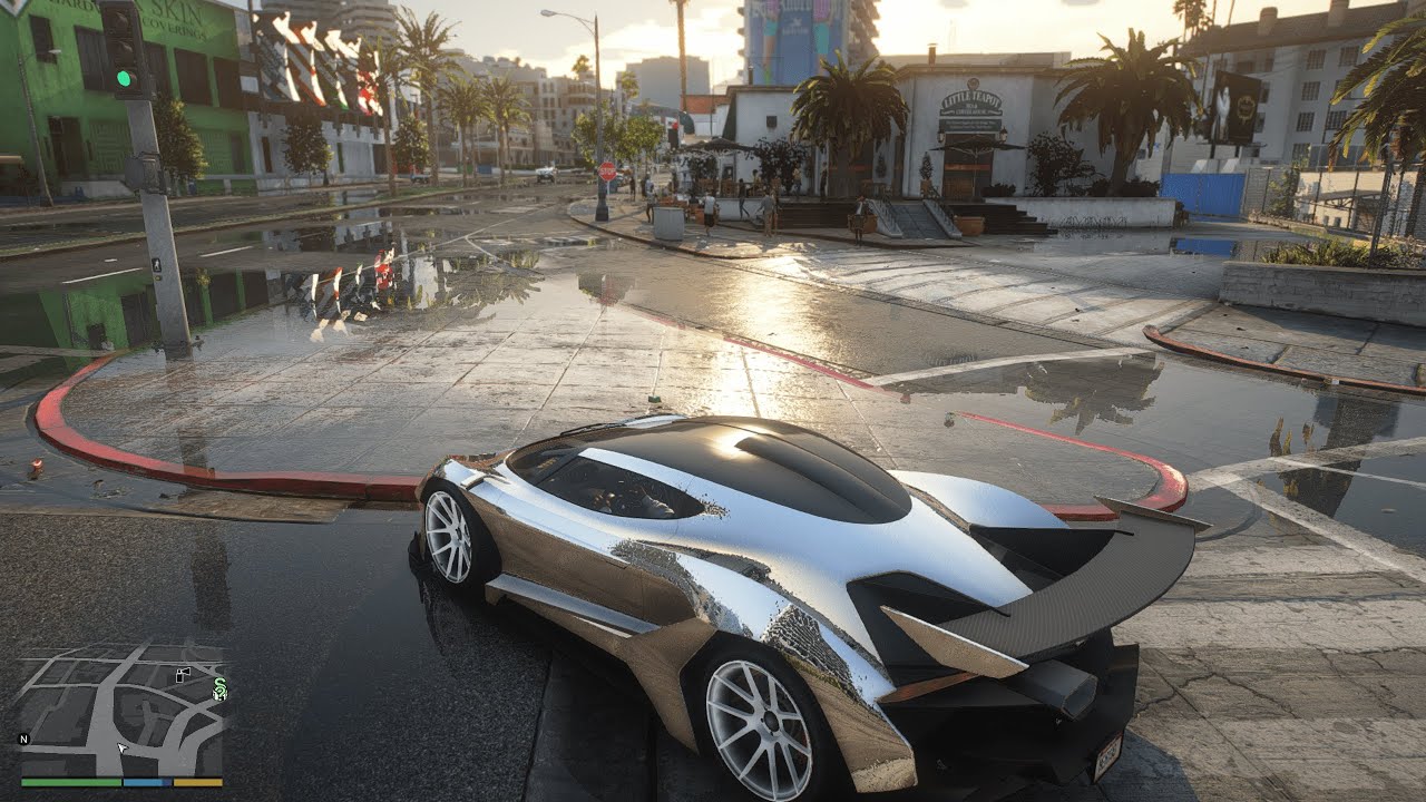 😍GTA 5 Most Realistic Reflections And Sun Light Graphics Mod On Rtx ...