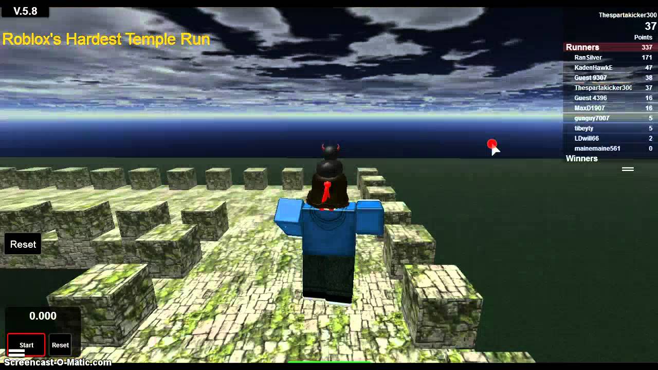 Roblox's Hardest Temple Run! - YouTube