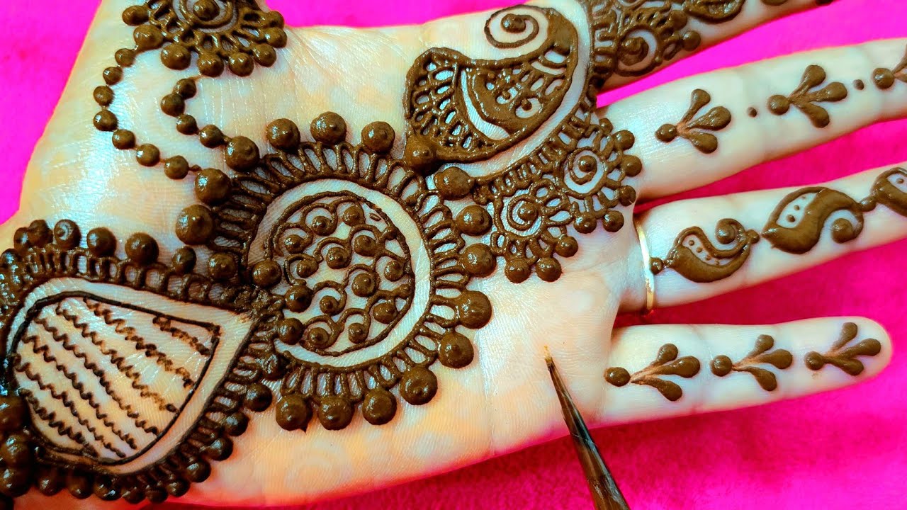 Simple stylish Fronthand mehndi design | Easy mehndi design | mehndi designs | mehndi - YouTube