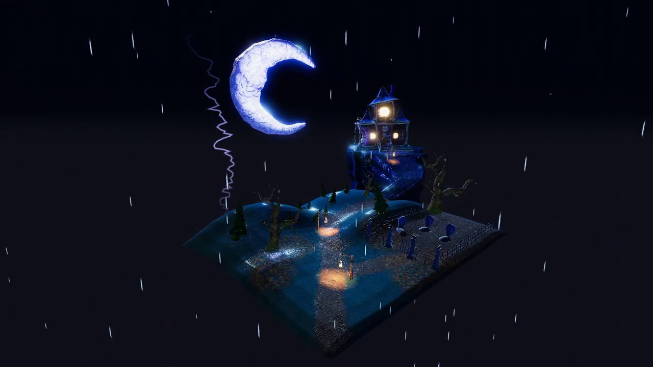 Low poly Spooky scene ( unity and blender ) - YouTube