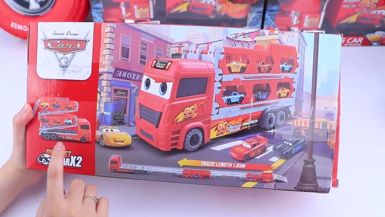 Disney Pixar Cars Unboxing Review | Lightning McQueen Mechanic Shop and ...