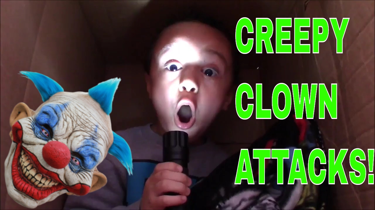 CREEPY KILLER CLOWN ATTACKS 4 YR. OLD BOY!! - YouTube