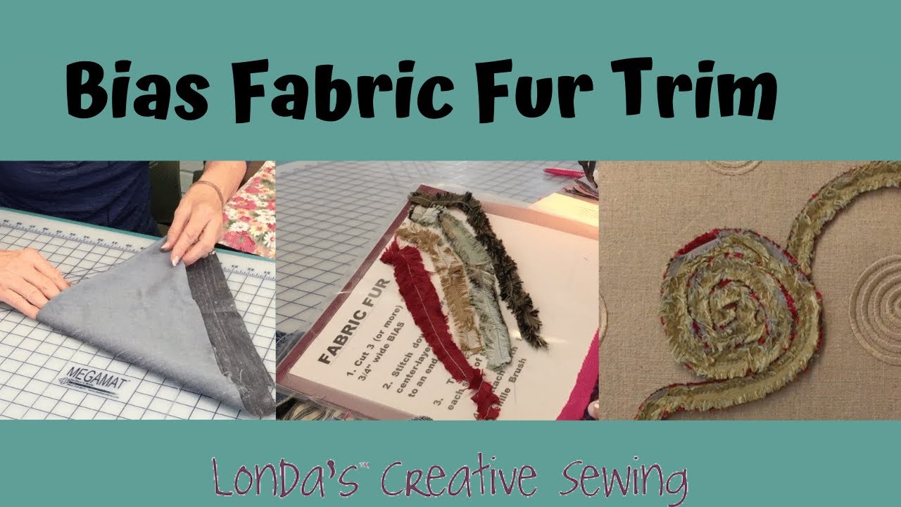 Fabric Fur Trim with Layered Narrow Bias Strips for Sewing - YouTube