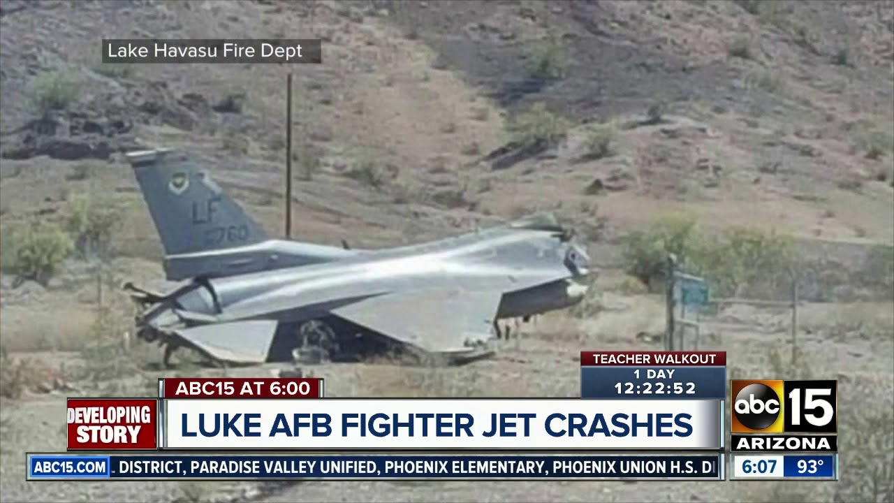 Latest on Luke Air Force Base fighter jet crash - YouTube