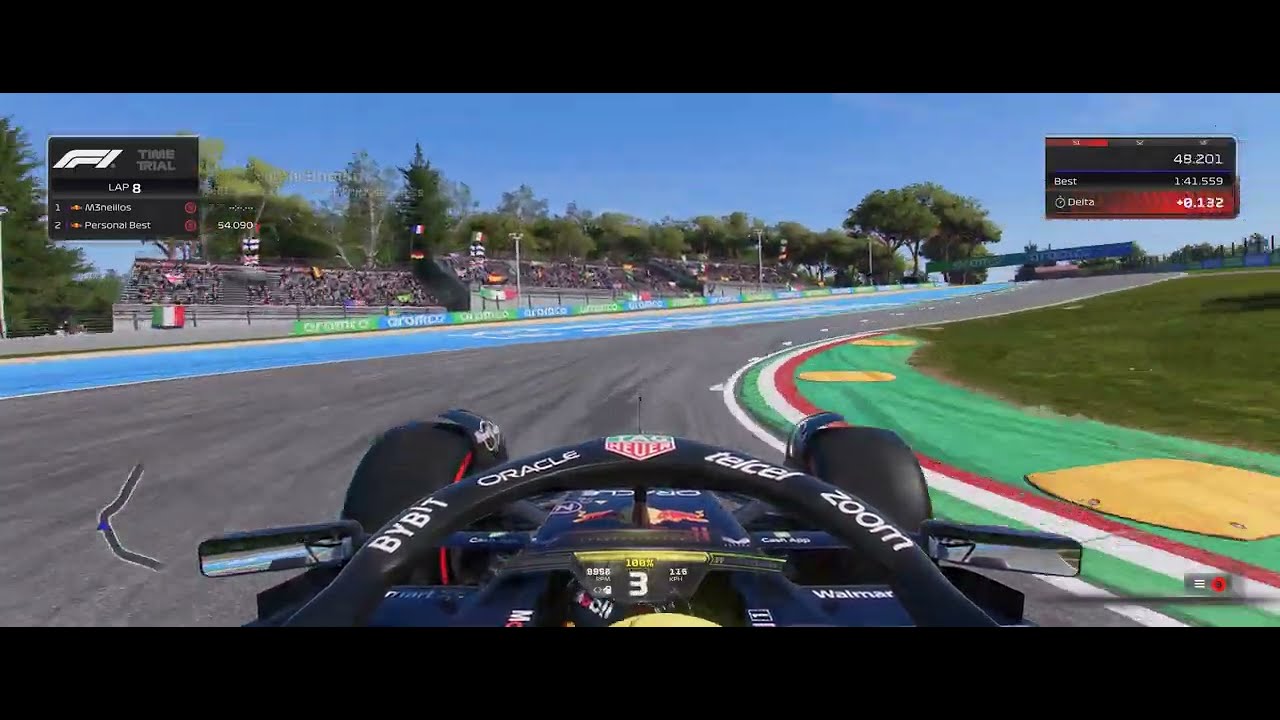 EA F1 23 Imola RedBull Hotlap test - YouTube