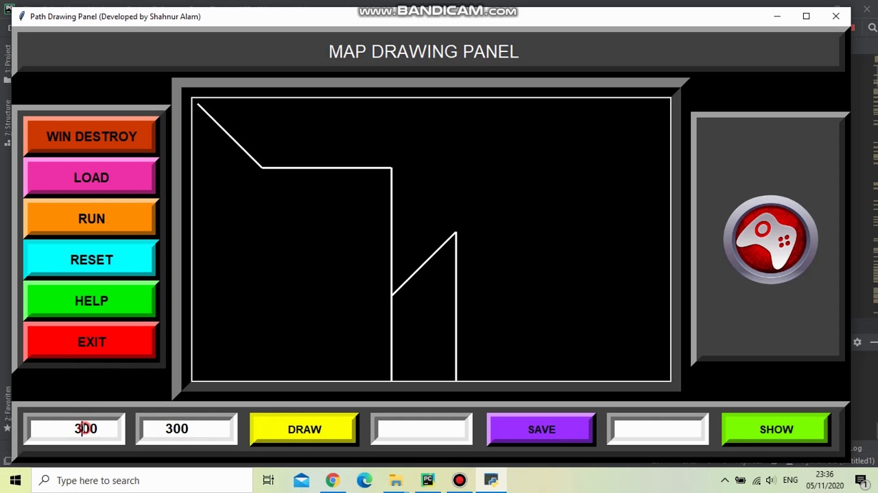 Drawing map for the navigation system of an autonomous car (Developed ...