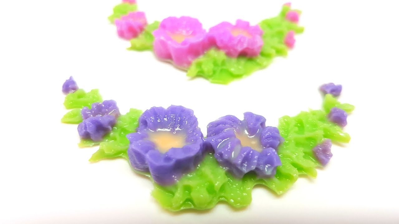 How to make Flower jelly decoration cake I How To Jelly - YouTube