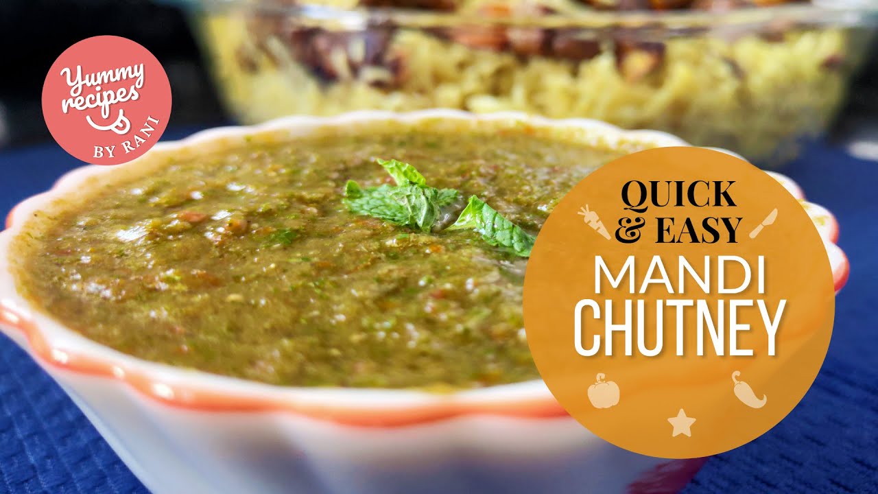 Quick and Easy Mandi Chutney Recipe | Mandi Sauce | How to make Mandi ...