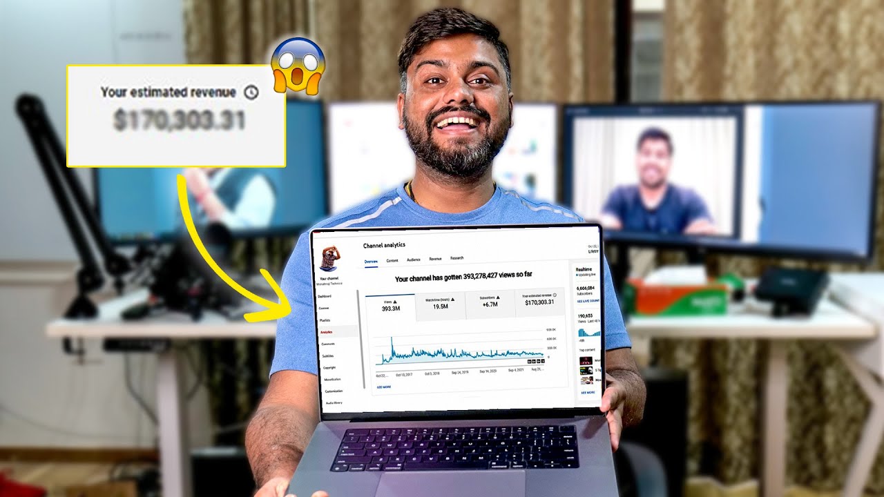 My Life Time Earning || Power full Motivation for Youtuber and Digital ...