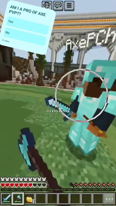 PVP WITH AXE AND SWORD AGAINST JAVA PLAYER IN MOBILE#MINECRAFT#MCPE#PVP ...