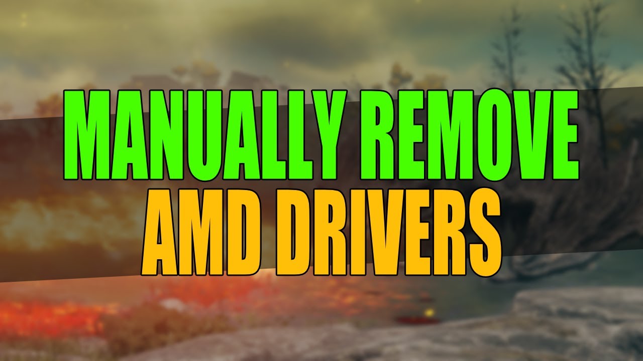 Manually Remove Old AMD Drivers Hogging Up Space - YouTube