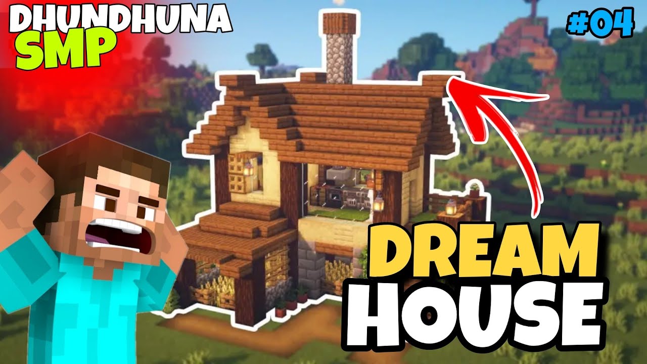 I built a new HOUSE in DHUNDHUNA SMP in Minecraft - YouTube