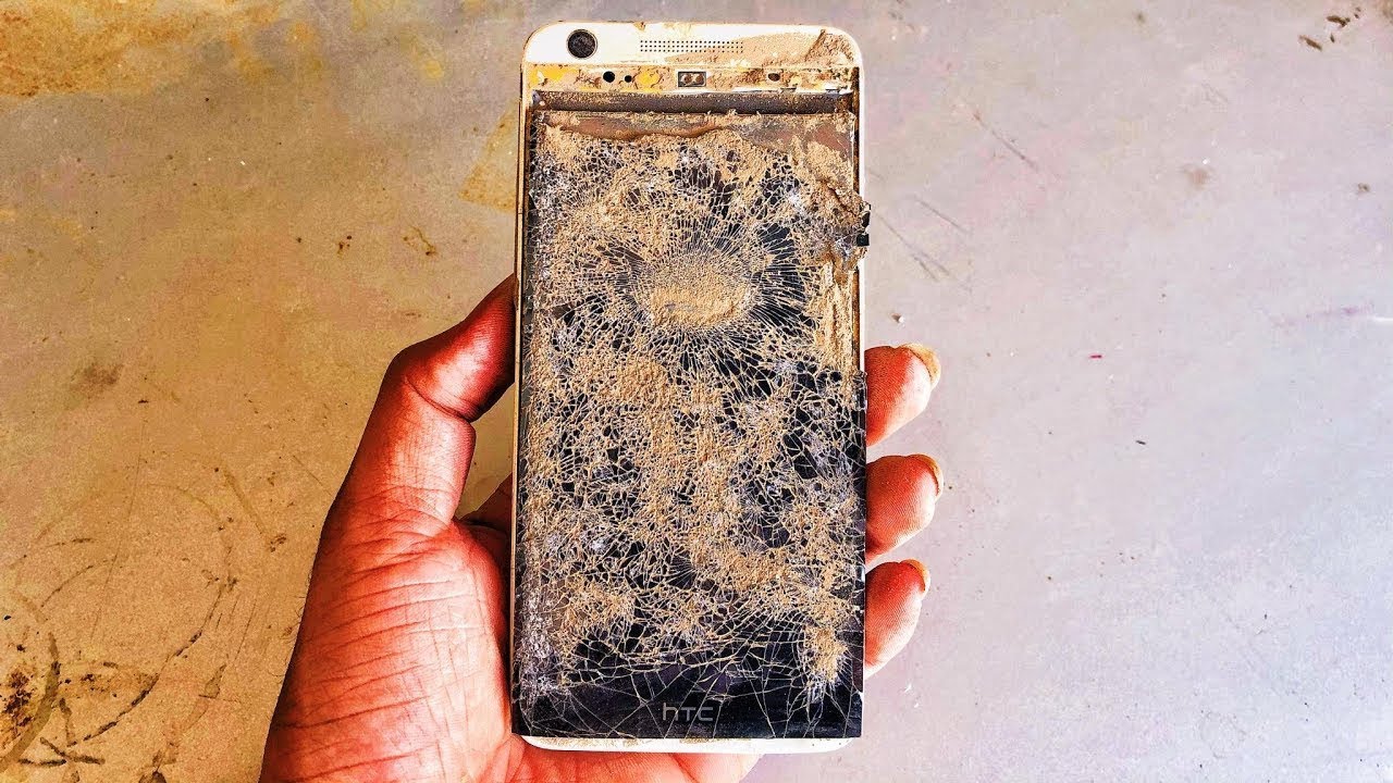 [ ASMR ] Restoration an abandoned HTC smartphone | Rebuild broken phone ...