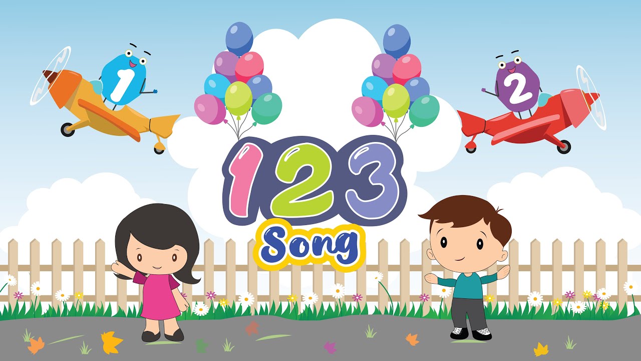 123 Numbers Song 1-20 For Kids song & Nursery Rhymes | Counting numbers ...