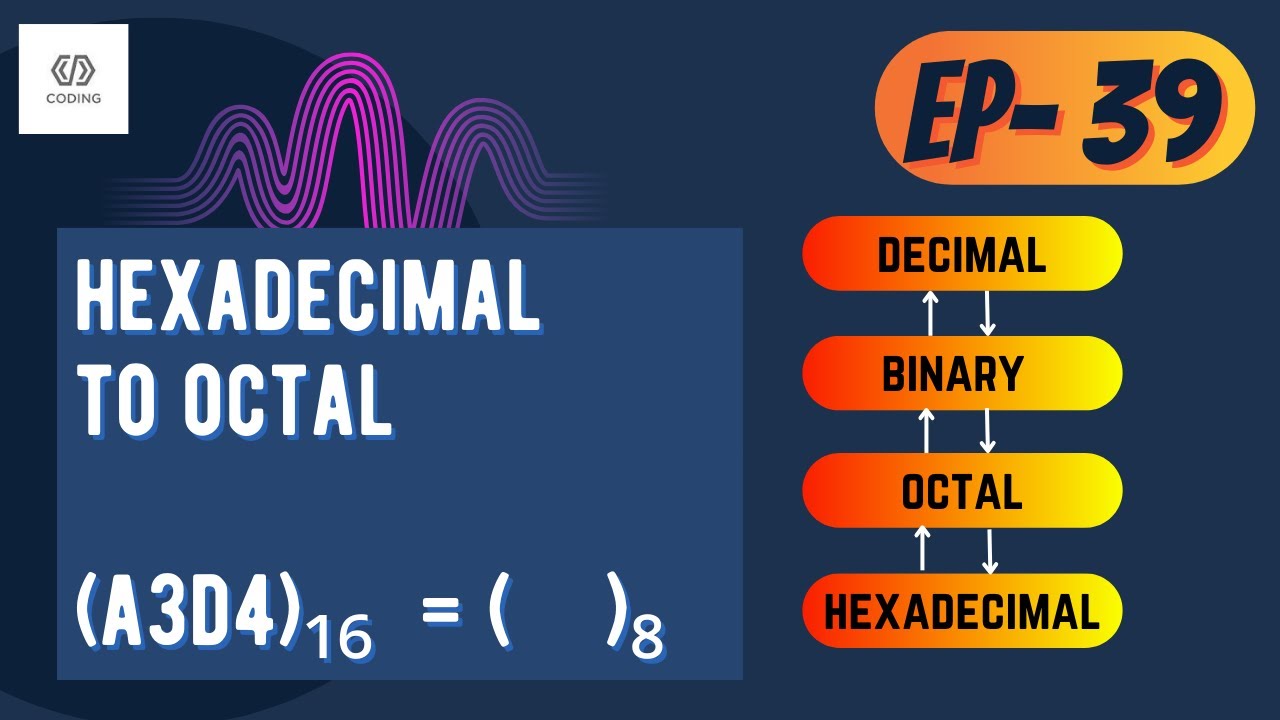 HEXADECIMAL TO OCTAL || NUMBER SYSTEM SERIES || INTERCONVERSION OF ...