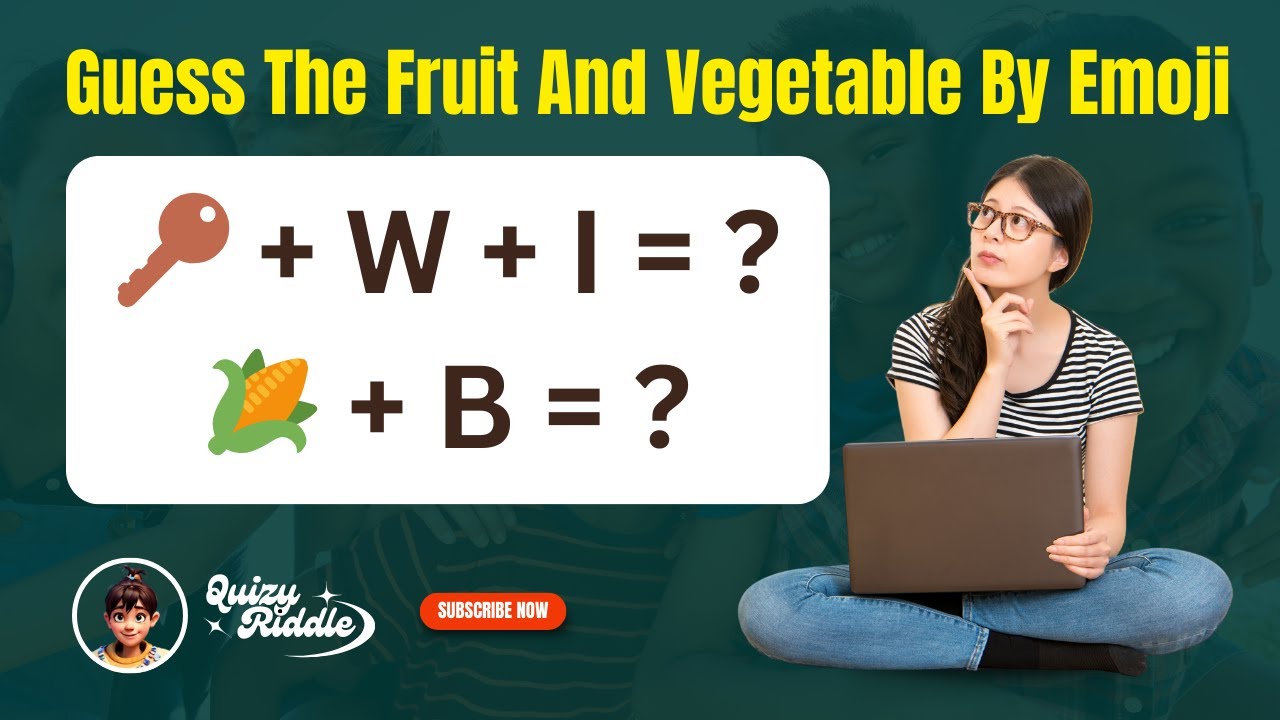 Can You Guess The Fruit And Vegetable By Emoji? 🍎🥕 | QuizyRiddle - YouTube