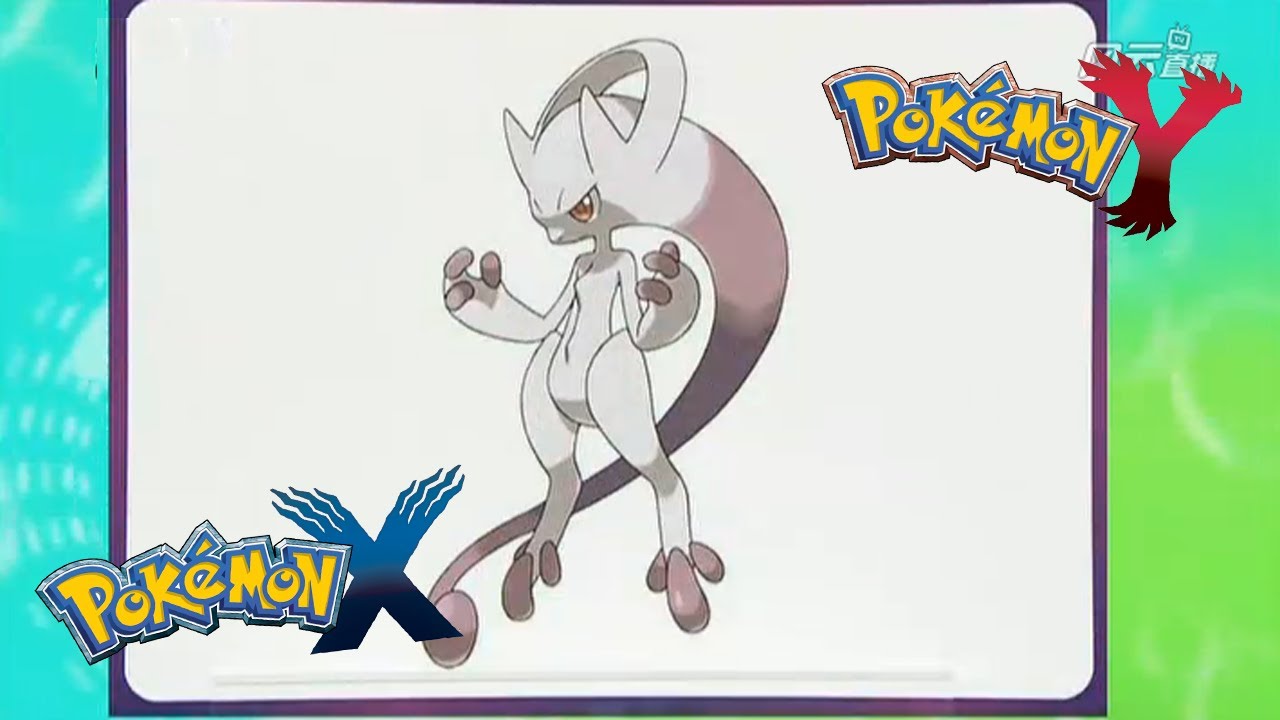 Pokemon X and Y - New Mewtwo Form revealed + Battle animation - YouTube
