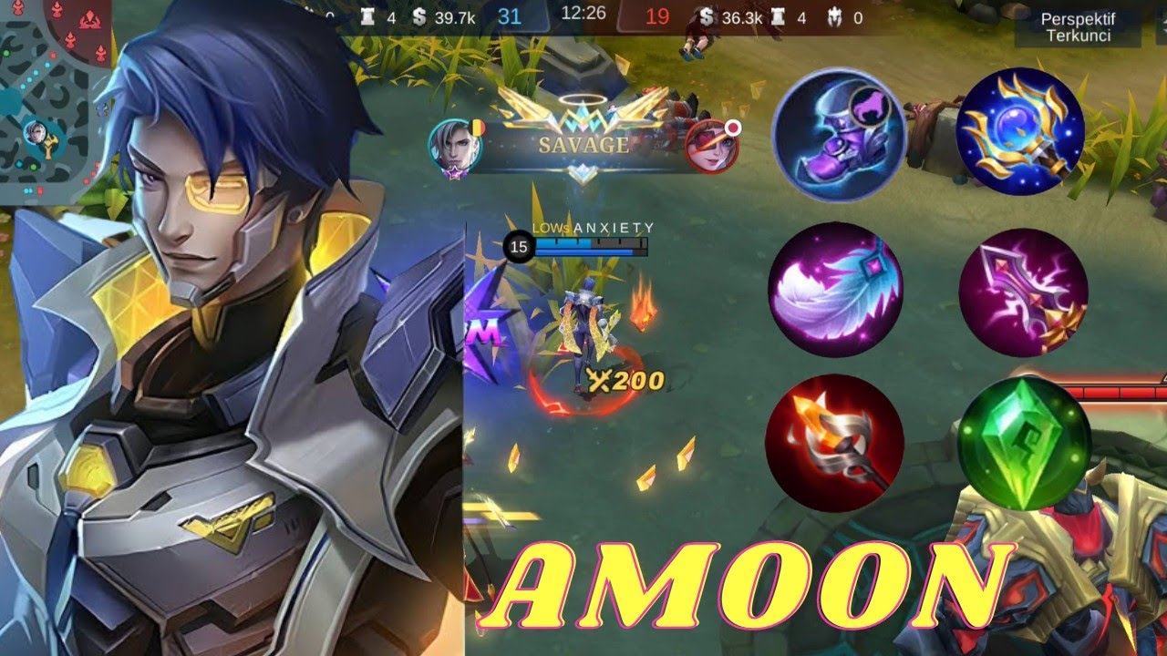 AMOON STARLIGHT SAVAGE || gameplay amoon mobile legends - YouTube