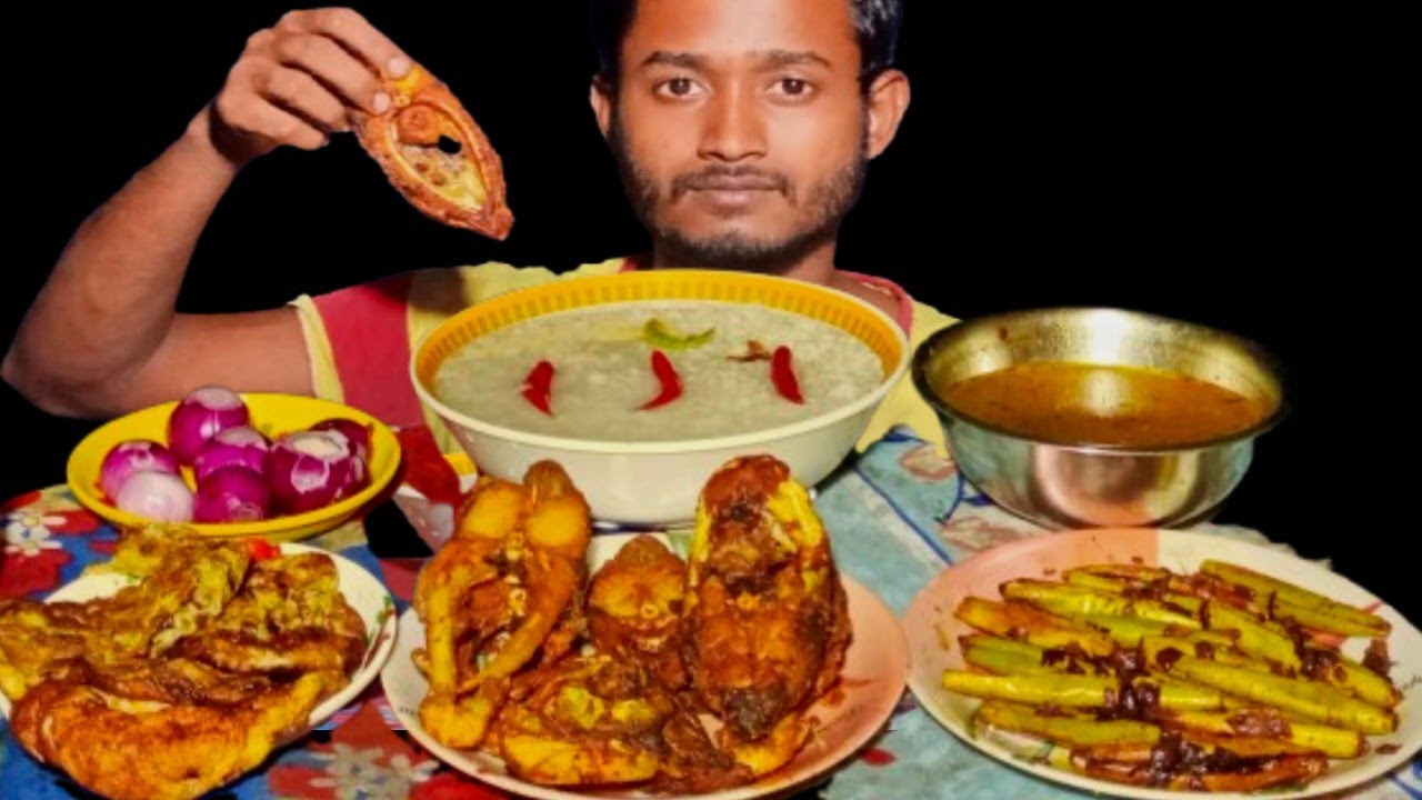 WATER RICE, RUPCHANDA FISH FRY, PARWAL FRY, EGG OMELETTE, MUGDAL ...