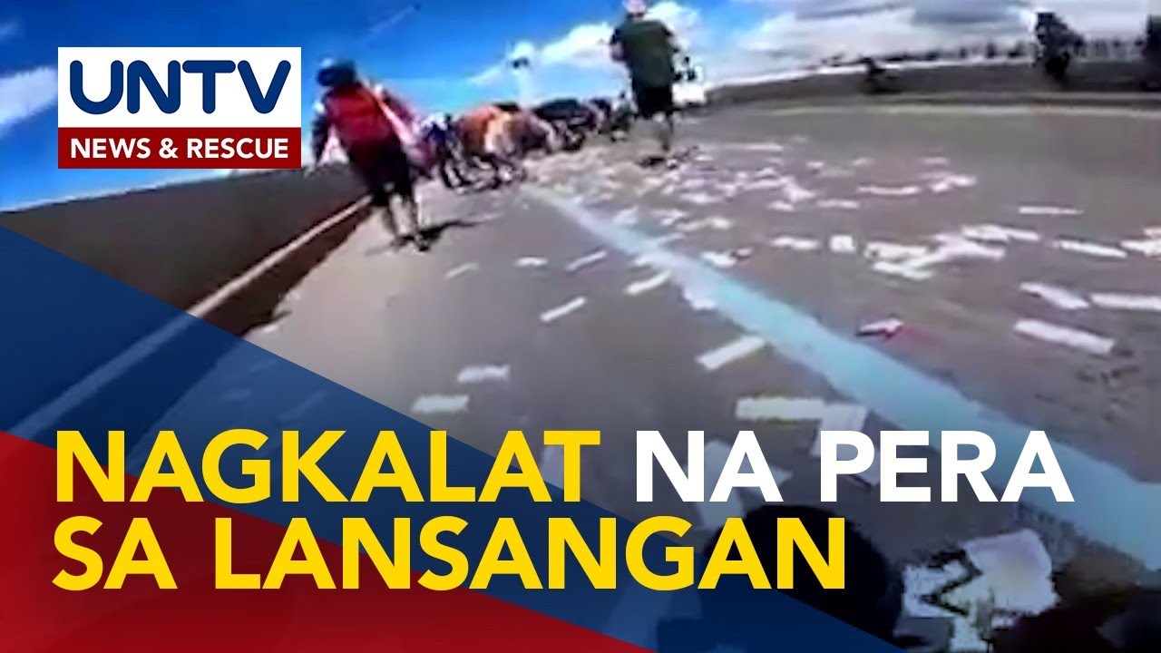 Halos P4-M halaga ng pera, nahulog sa Cebu South Coastal Road - YouTube