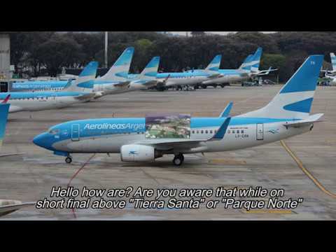 Aerolíneas Argentinas flight AR1865 crashing a drone during landing at ...