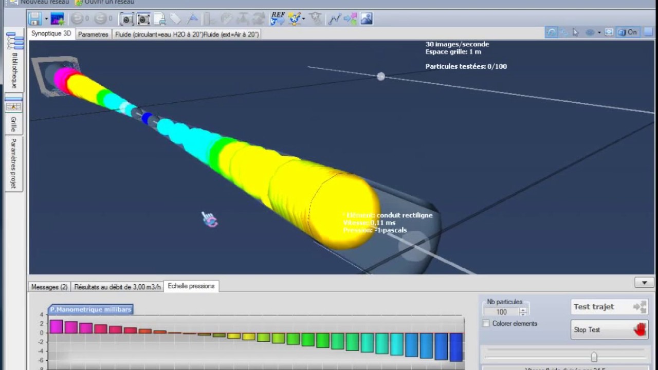 calcul pression dynamique venturi logiciel pertes de charge mecaflux ...