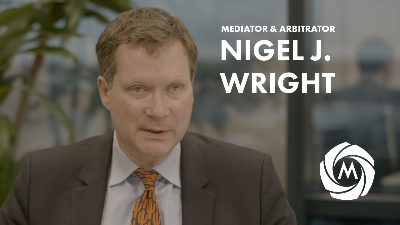 Nigel J. Wright, Mediator & Arbitrator - YouTube