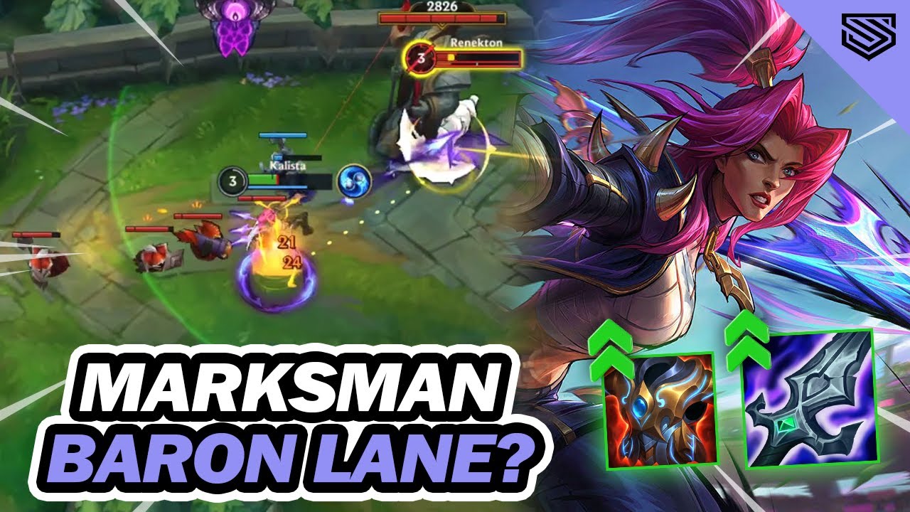 PLAYING MARKSMAN IN THE BARON LANE? 🔥 Kalista Wild Rift Gameplay - YouTube