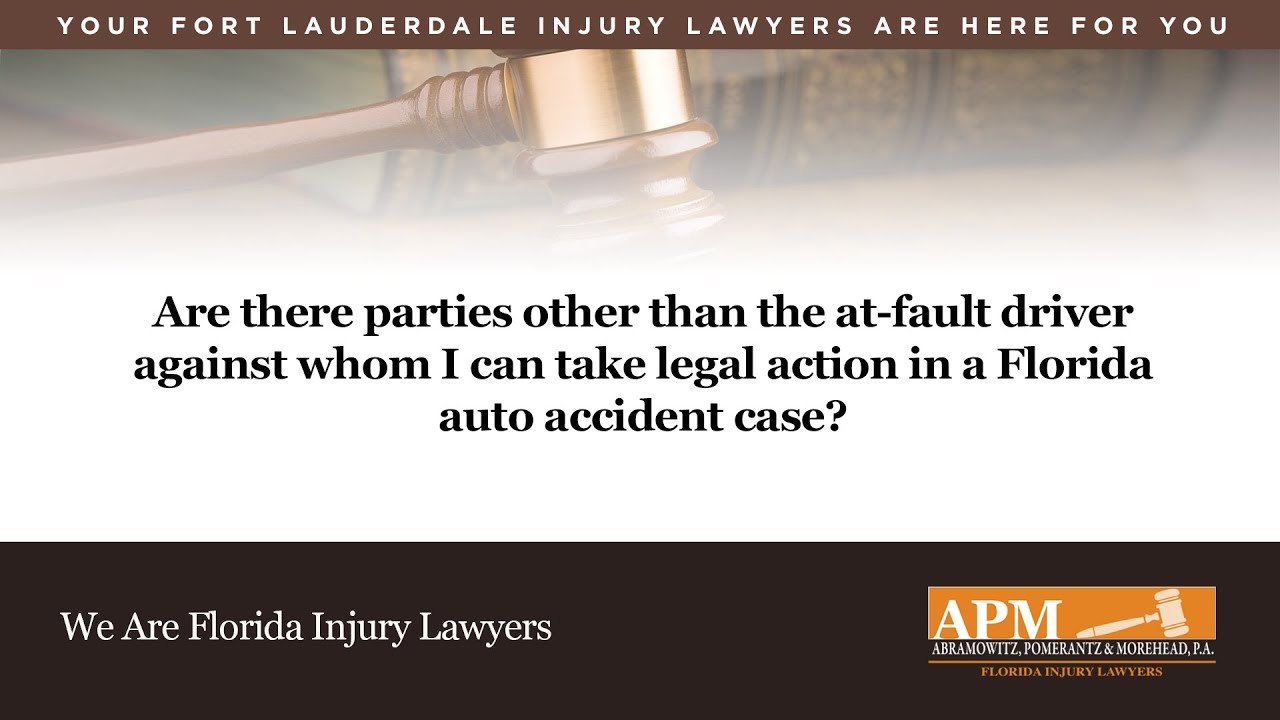 Are There Parties At Fault Against Whom I Can Take Legal Action In A ...