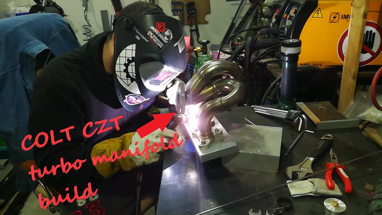 Colt CZT turbo manifold build - YouTube