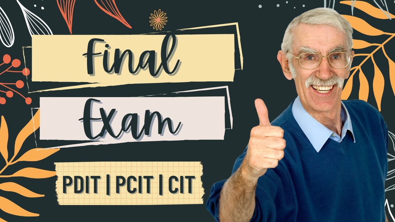 Final Exam PDIT | CIT | PCIT - YouTube