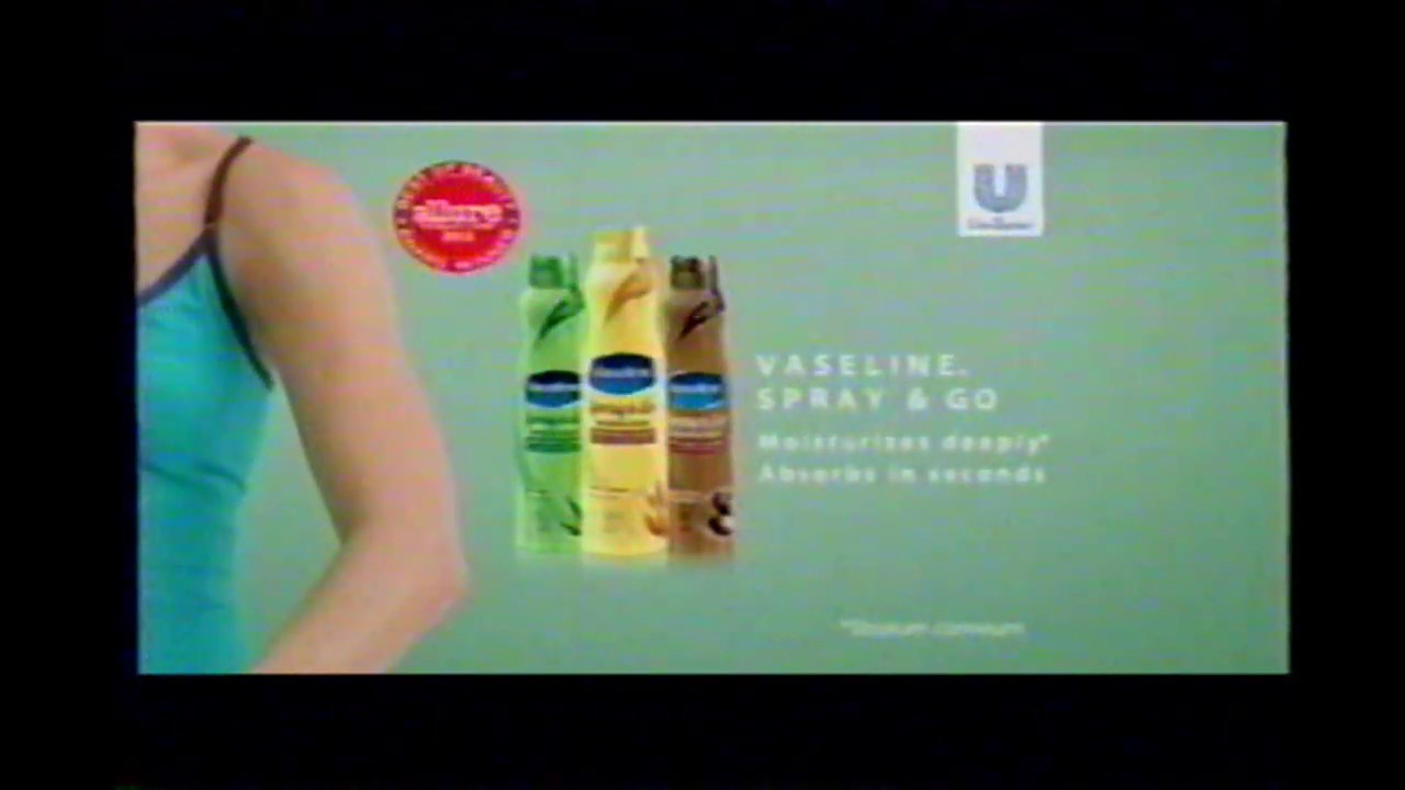 2014 Vaseline Spray & Go Commercial Low Audio - YouTube