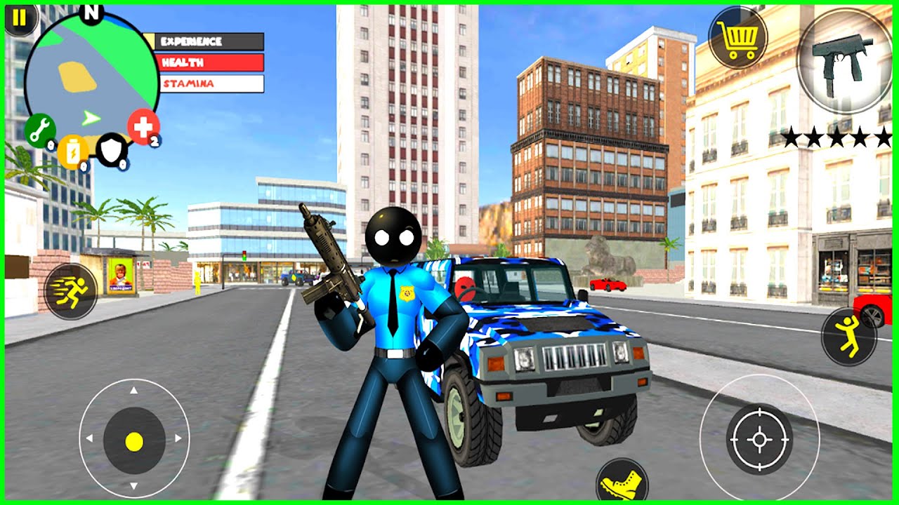 Policeman Stickman Simulator #1 | New Spiderman Police Game - YouTube