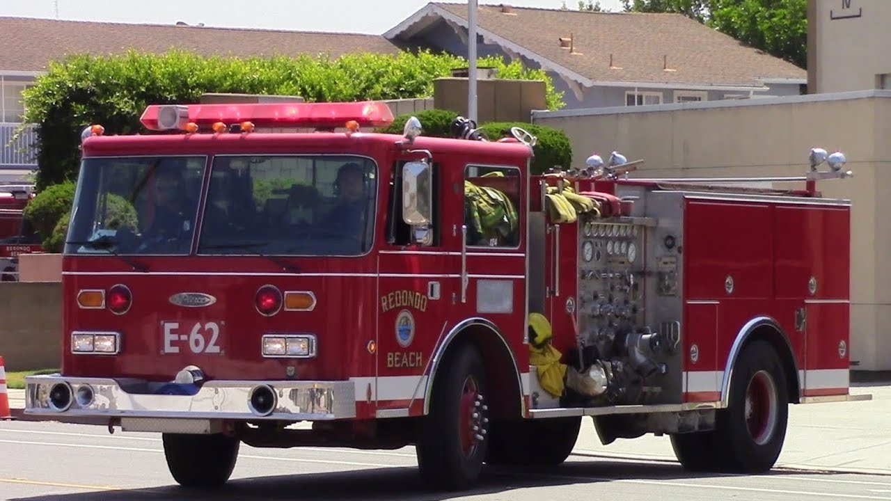Redondo Beach Fire Dept. Engine 62 (1988 Pierce arrow) & Rescue 62 ...