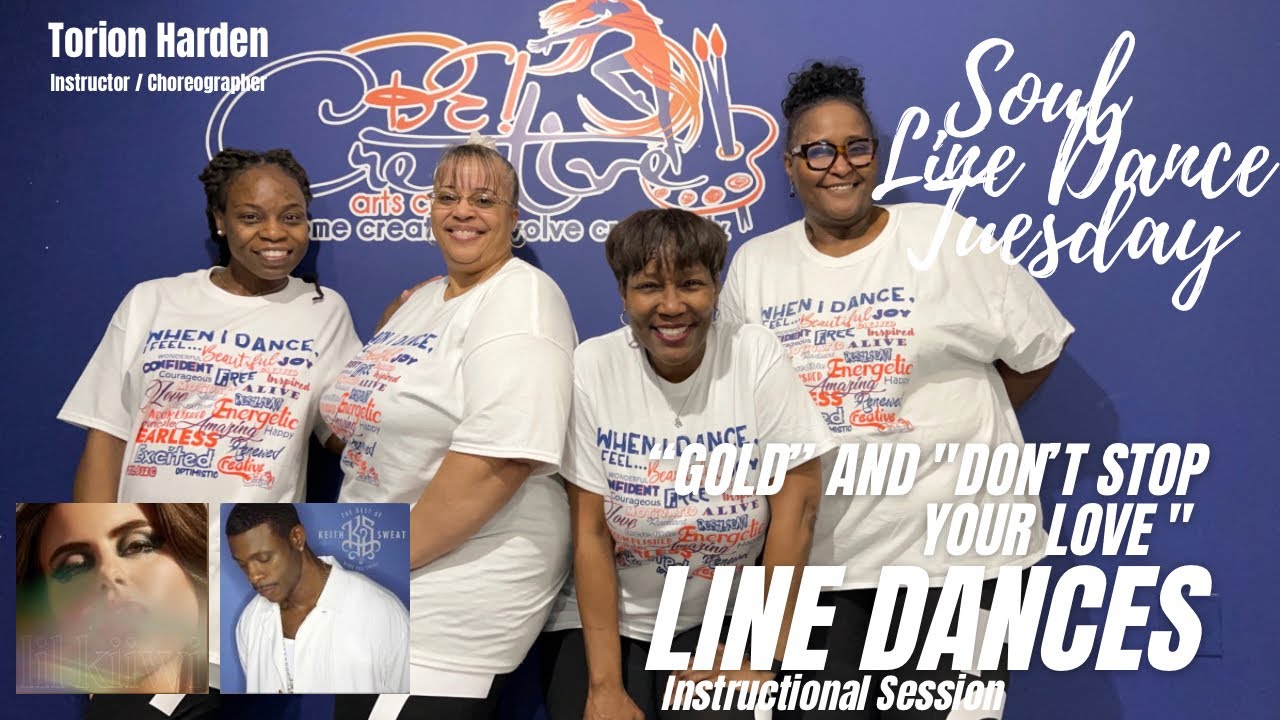Soul Line Dance Tuesday LIVE! - “Gold” and “Don’t Stop Your Love” Line ...