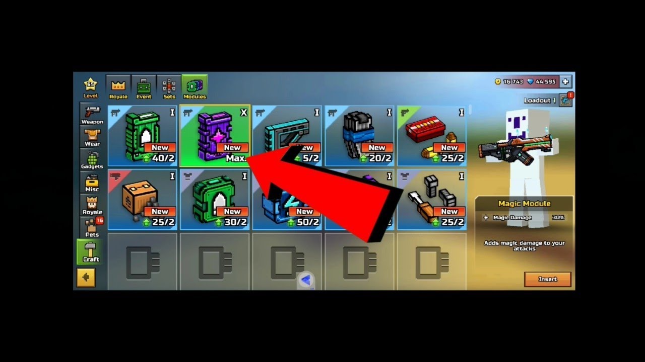 FREE Max Level Modules | Pixel Gun 3D | Ultimatum | PG3D | #pg3d # ...