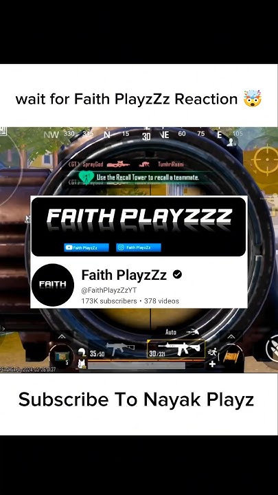 Wait for @FaithPlayzZzYT Reaction 🤯 | #bgmi #shorts #pubgmobile #pubg #gaming #nayakplayz - YouTube