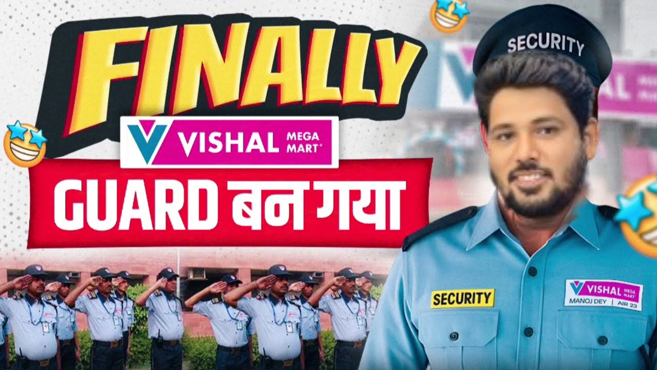 Finally Vishal Mega mart me Guard Ban गया 💥🌸💐 #vishalmegamart # ...