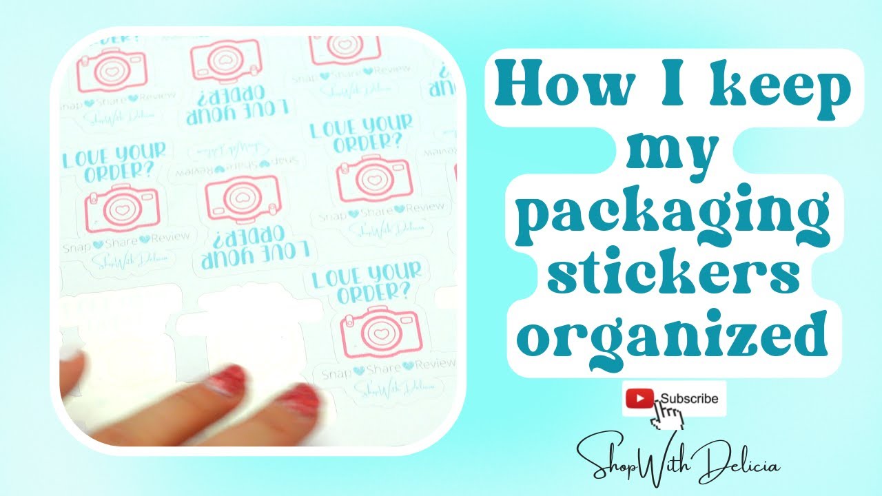 How I organize my packaging stickers in a binder | Goodies | Small ...