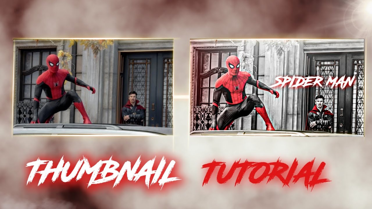 How To Make Spiderman Thumbnail On Android | Thumbnail Tutorial - YouTube