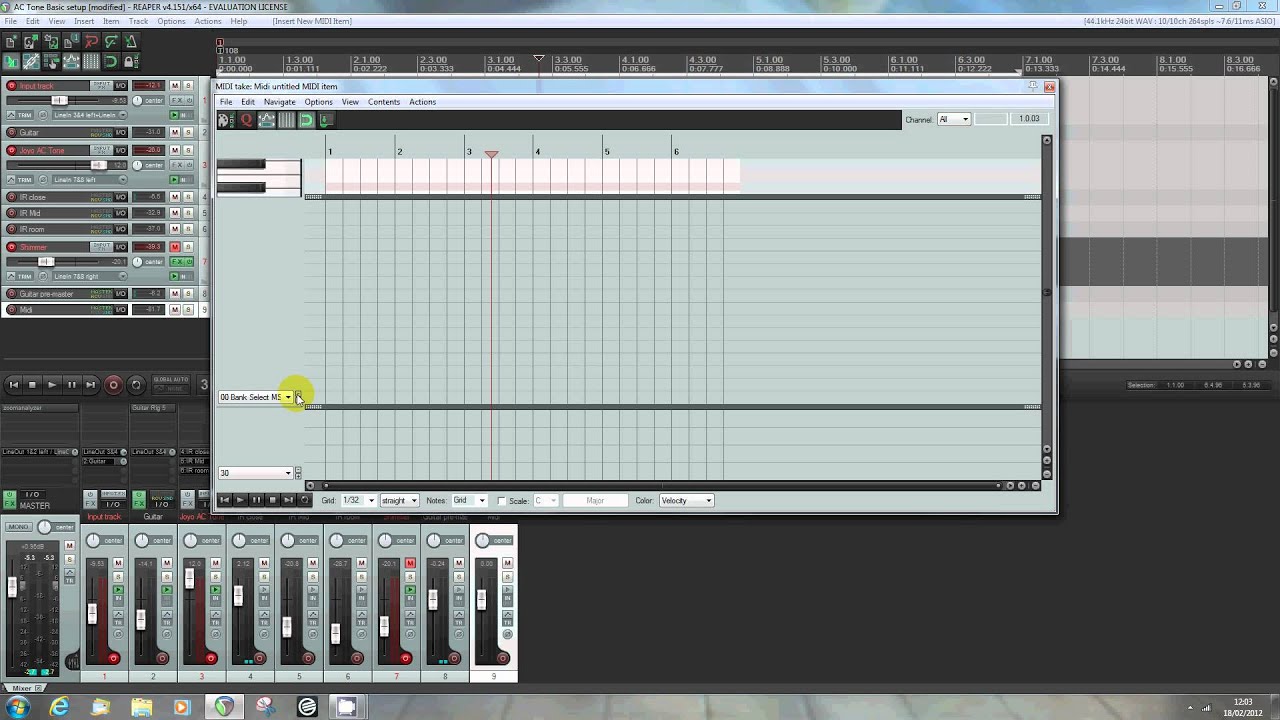 demo of how to send cc messages from reaper to pod hd500 or other ...