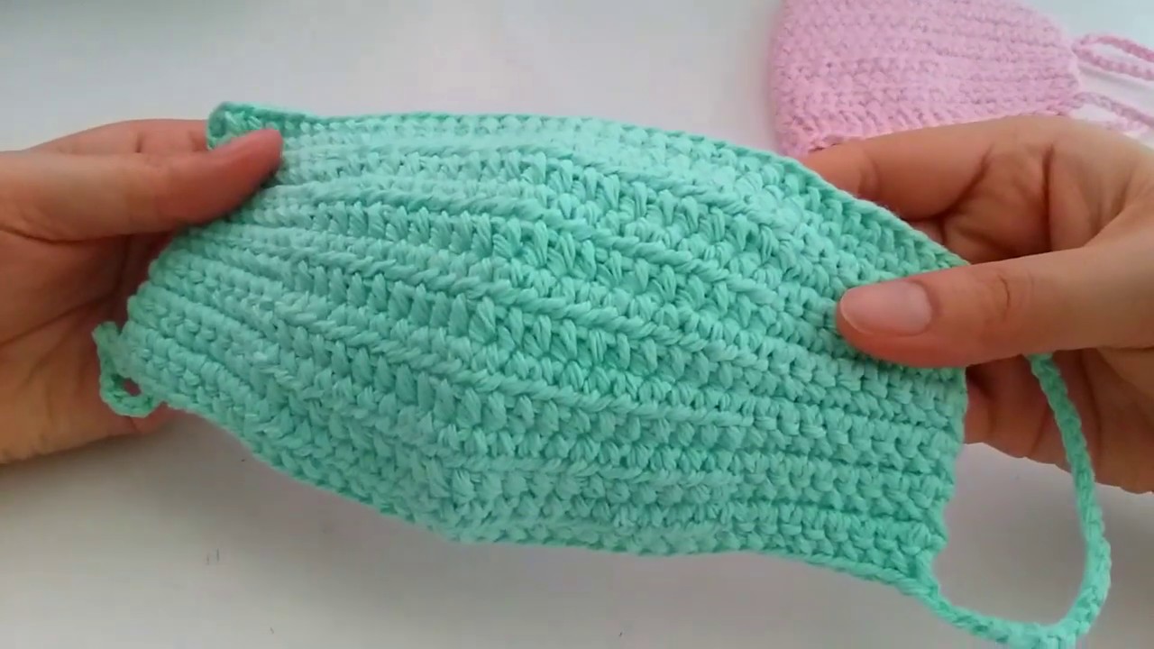 How To Crochet Mask, Health Mask For The Season - YouTube