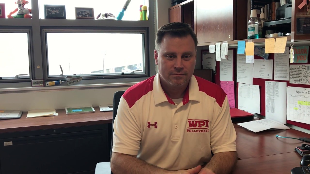 WPI Volleyball Post-Match Interview - head coach Greg Poole - YouTube