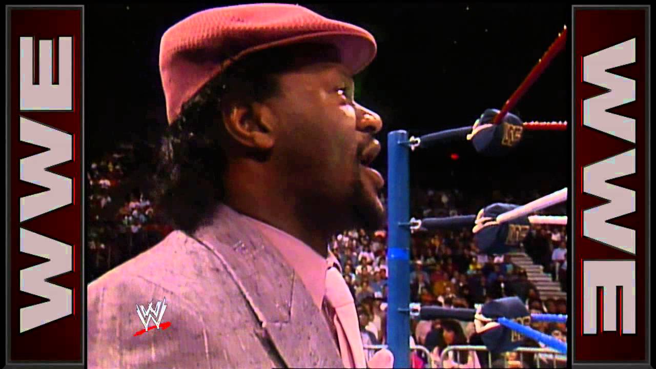 Sapphire distracts Akeem & Slick: Wrestling Challenge - Nov. 19, 1989 ...