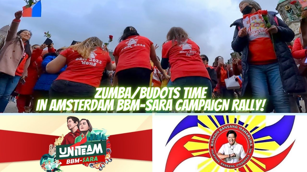 ZUMBA/BUDOTS TIME -FILIPINO SUPPORTERS IN NETHERLANDS DURING BBM-SARA ...