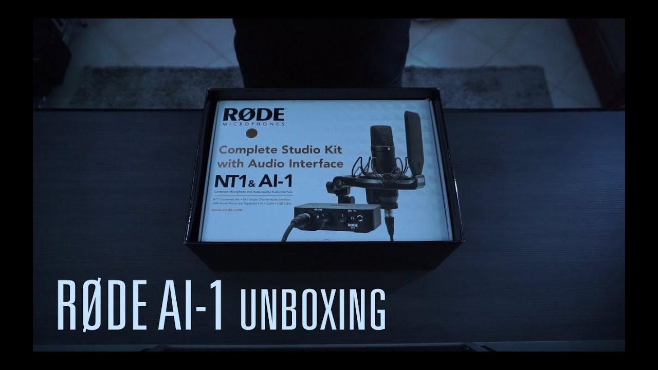 RØDE AI-1 Complete Studio Kit Unboxing in my studio - YouTube