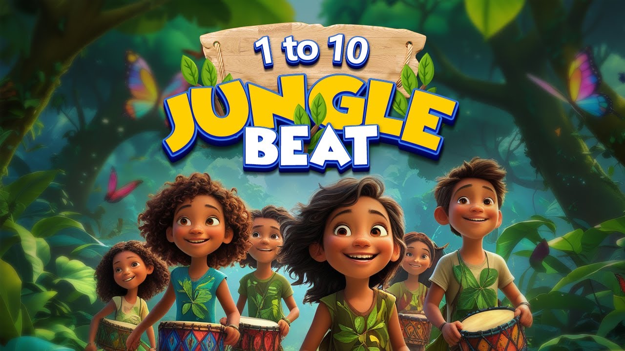 Count 1 to 10 with Jungle Animals | Fun Rhymes, Music & Movements for ...