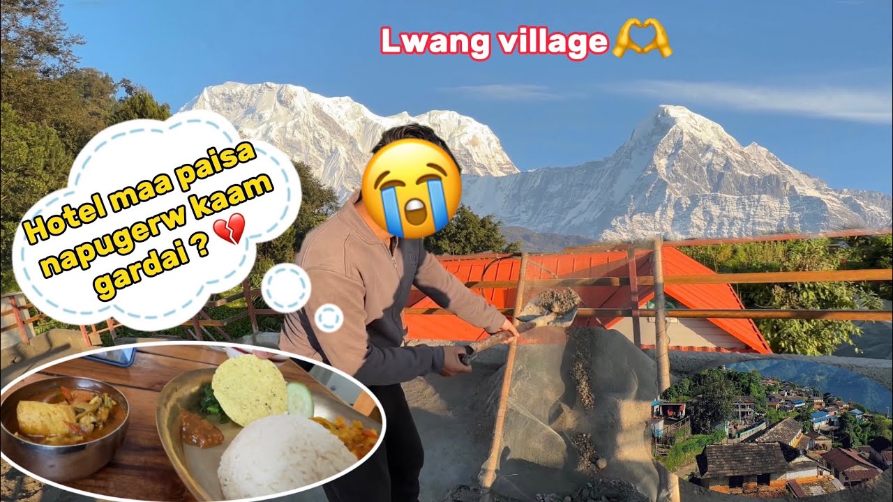 Lwang Village maa yesto samma vayo ? 😭 || #SaureyVlog @thelifediaries ...