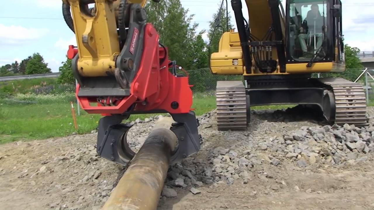 Movax Side Grip Pile Drivers - 2 SG Tubular Pile - YouTube