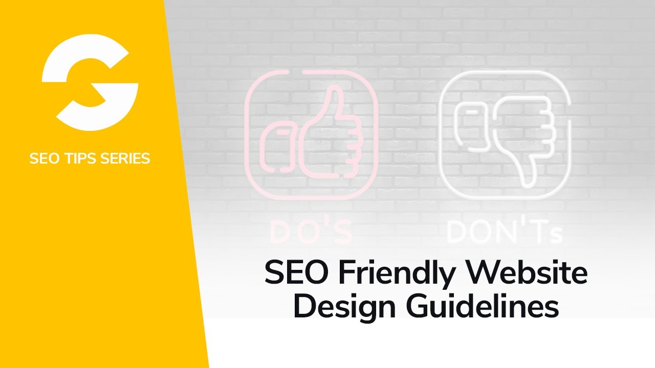 SEO Friendly Website Design Guidelines - YouTube